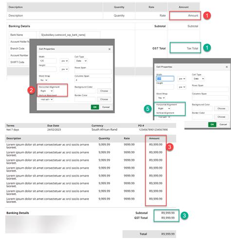 How To Fix Table Alignment In Advanced PDF HTML Template NetSuite Community