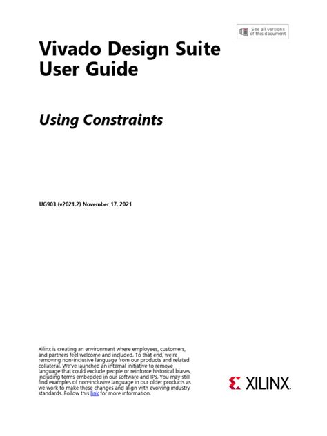 Ug903 Vivado Using Constraints Pdf Command Line Interface