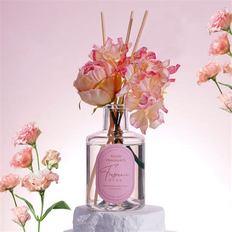 Flower Reed Diffuser Set 682floz Scent Diffuser With Sticks Home