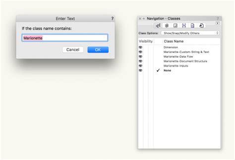 Rename Classes Marionette Menu Commands Vectorworks Community Board