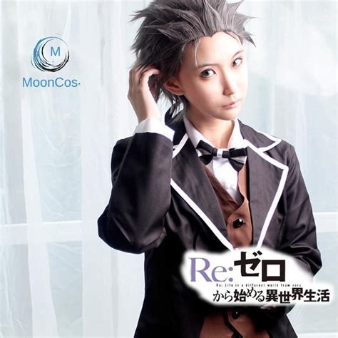 Subaru Natsuki Cosplay Costume Full Set Tailcoat Suit Anime Re Zero