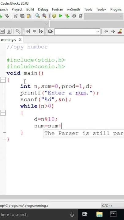 Spy Number C Programming Coding Cprogramming Shorts Spy
