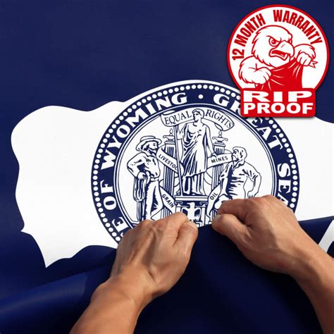 Rip Proof Technology Double Sided 3 Ply Wyoming State Flag 3×5 Foot