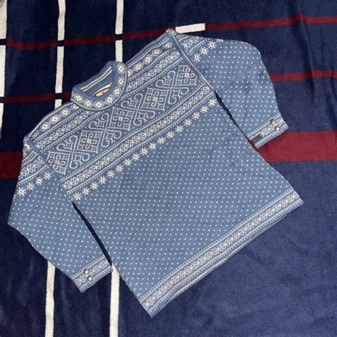 Dale Of Norway Sweaters Dale Of Norway Pure New Wool Blue White