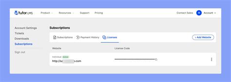 Documention Tutor Lms Pro License