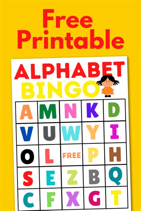 Bingo Alphabet Printable
