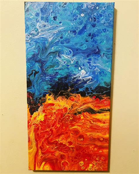 Fire And Ice Abstract Art