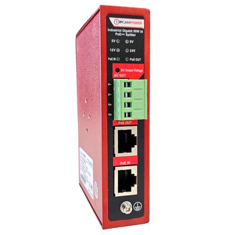 Industrial Grade Poe To Selectable Dc 5v 9v 12v 24v Converter W