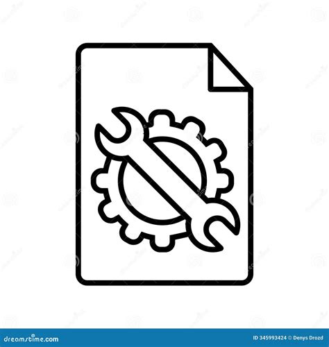 Technical Documentation Icon Vector Manual Illustration Sign