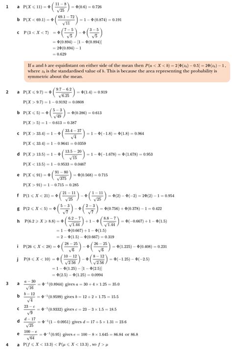 9709 S1 Normal Distribution Exercise 2 Worked Solutions Maths With David