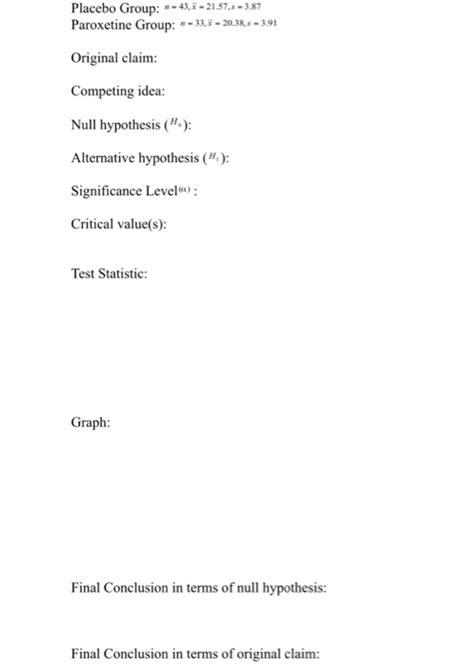 Solved 6 In Clinical Experiments Involving Different Groups