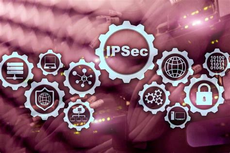 Premium Photo Ip Security Data Protection Protocols Ipsec Internet And Protection Network Concept