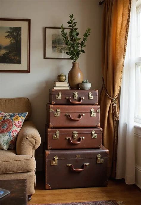 27 Vintage Suitcase Decor Inspirations For Creative Homes Retrofyra