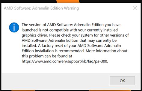 amd driver error message i can t run amd adrenaline and get an error