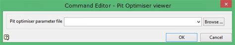 vulcan block manipulation command editor pit optimiser viewer