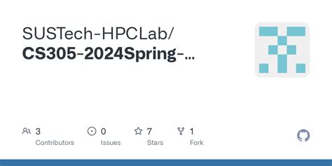 GitHub SUSTech HPCLab CS Spring FinalProject