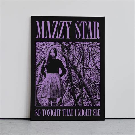 Mazzy Star Poster Music Wall Art Band Cover Graphic Dreampop Poster