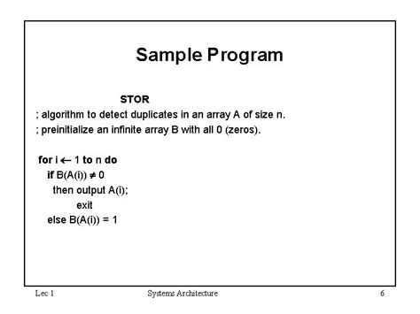 systems architecture lecture 1 random access machines jeremy