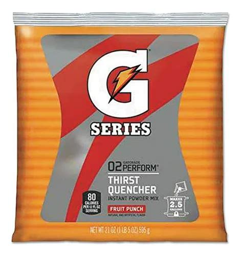 32 Pack Gatorade En Polvo De 21 Oz Sabor Fruta Punch 2 Sob Envío Gratis