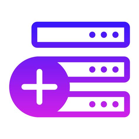 Add Database Generic Flat Gradient Icon