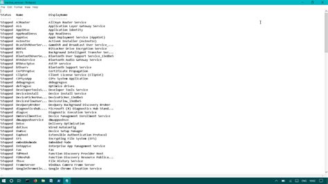 Save List Of Services To A File Using Powershell In Windows 10