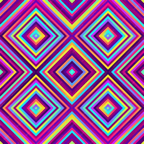 Premium Vector Crazy Squares Bright Geometric Pattern With Bold Neon