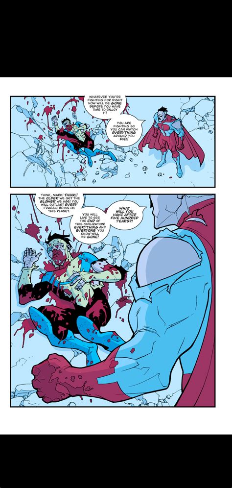 In The Comic He Says Think Mark Think Rinvincible
