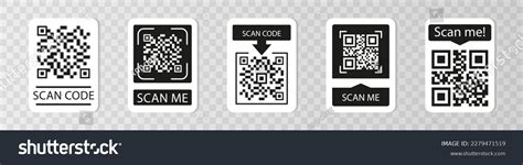 Scan Qr Code Frame Shadow On Stock Vector Royalty Free Shutterstock