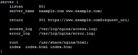 Setting HTTPS Redirect On A Nginx Web Server SSL Certificates Namecheap Com
