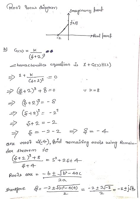 [solved] a plot the root locus if the design value for the gain factor