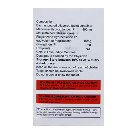 Triglimisave 1 Tablet 10s Price Uses Side Effects Composition