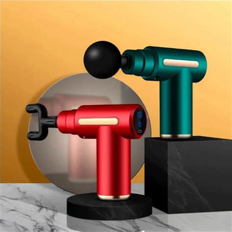 ₩37885에서 휴대용 6 기어 4 헤드 미니 Usb 전신 마사지 전기 근막 마사지 총 깊은 근육 편안한 통증 완화 자극기