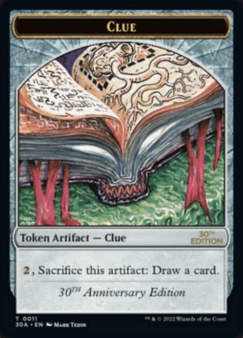 Clue 0011 Token 30th Anniversary Edition Magic The Gathering