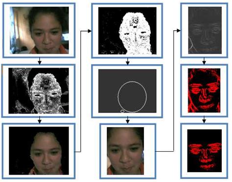 the face detection algorithm uses the information of the skin detection