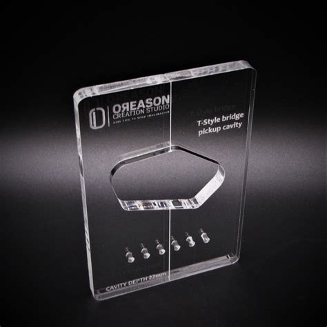 Plexiglass T Style Bridge Routing Template για μαγνήτη κιθάρας