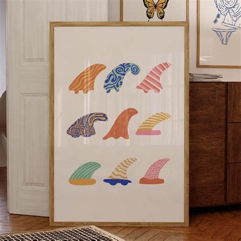 Surfboard Fin Art Prints Etsy