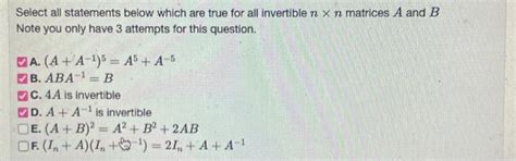Solved Select all statements below which are true for all | Chegg.com