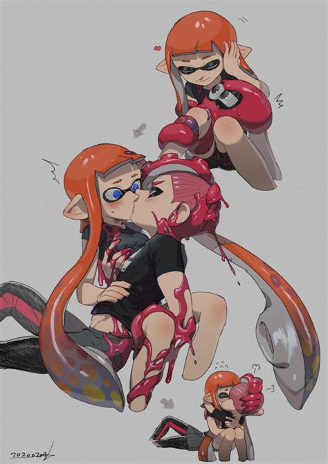 Inkling Player Character Inkling Girl Octoling Player Character And Octoling Boy Splatoon