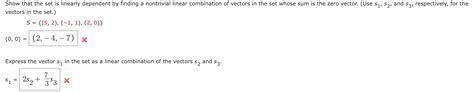 Solved Write Each Vector As A Linear Combination Of The Chegg