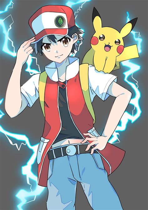 Pikachu And Red Pokemon And More Drawn By Srsmgmg Danbooru