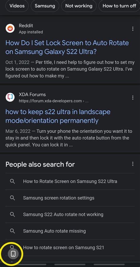 The Screen Rotate Lock How Do I Disable It R GalaxyS23Ultra