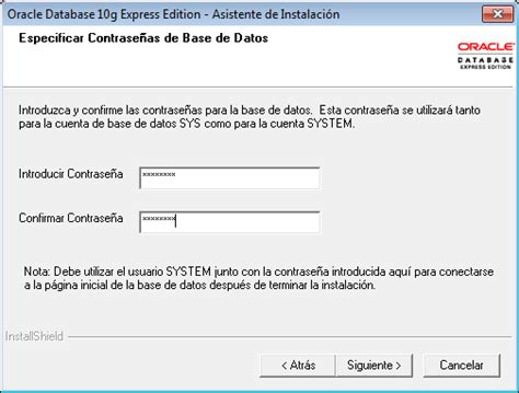 como instalar oracle database 10g express edition xe tu informática fácil