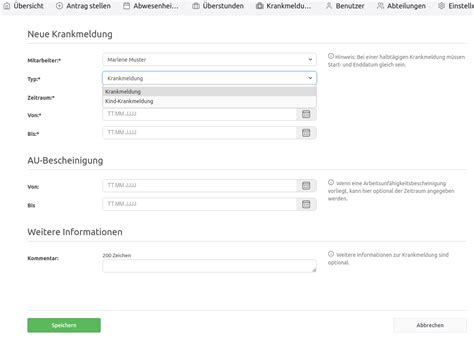 kind krankmeldung dokumentieren · issue 606 · focus shift