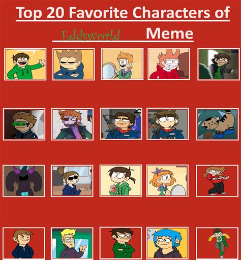 My Top 20 Eddsworld Characters By Morganthefandomnerd On Deviantart