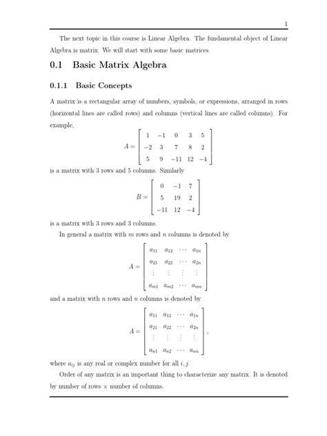 Linear Algebra Ma121 Pdf Matrix Mathematics Algebra