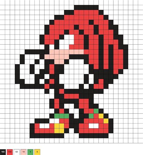 Sonic The Hedgehog Perler Beads Pixel Art Pattern Pixel Art Pixel