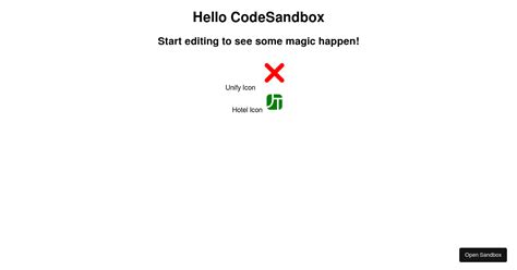 Test Unify Icons B Examples Codesandbox