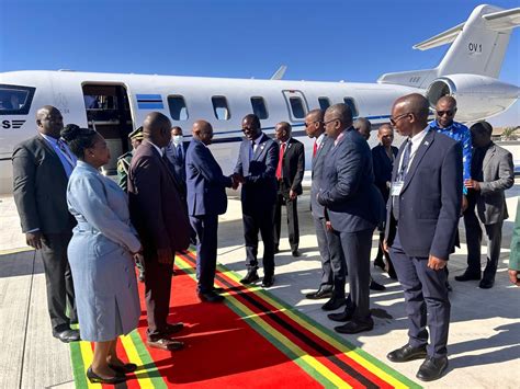 President Eric Mokgweetsi Masisi Of Botswana Arrives For Sadc Summit Zbc News