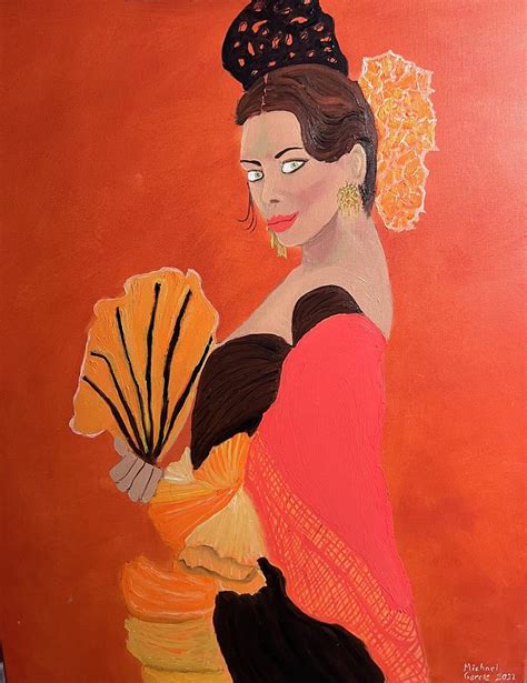 Spanish Woman Painting By Michael Garcia Fine Art America