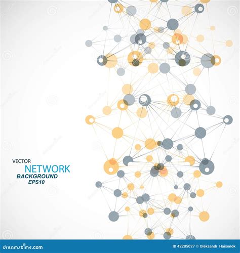 Vector Network Connection And Dna Eps 10 Stock Vector Illustration Of Design Biology 42205027